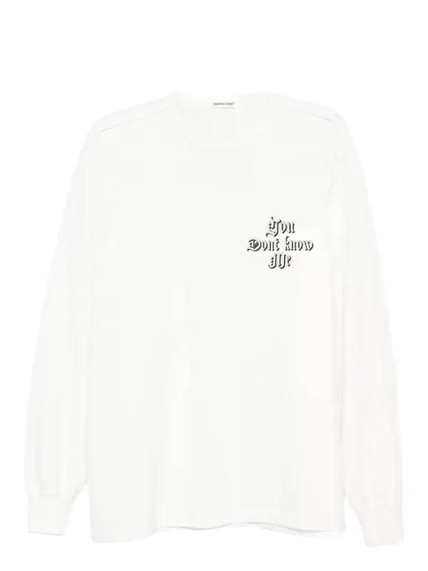 UNDERCOVERISM Long-sleeve Graphic-print T-shirt - White