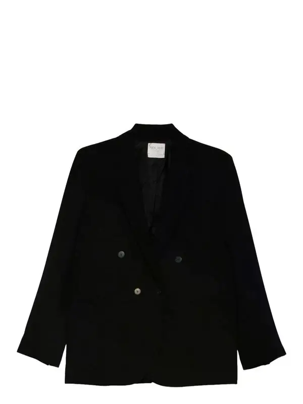 FORTE_FORTE Double-breasted Blazer - Black