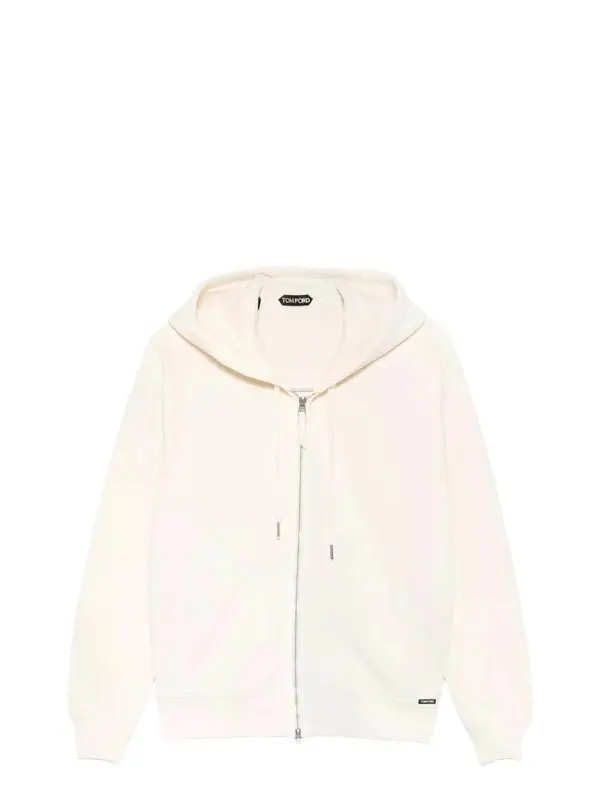 TOM FORD Zip-up Hoodie - Neutrals