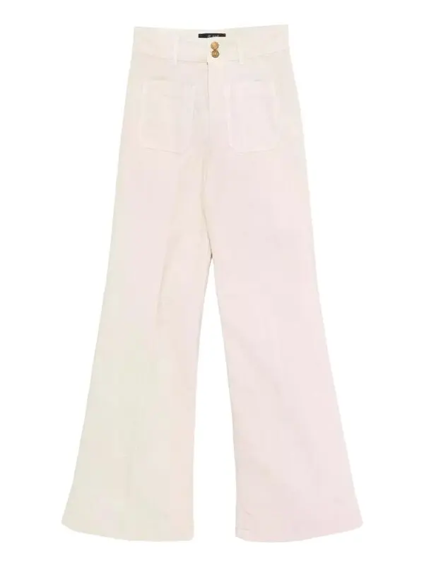 Seafarer Corduroy Flared Trousers - Neutrals