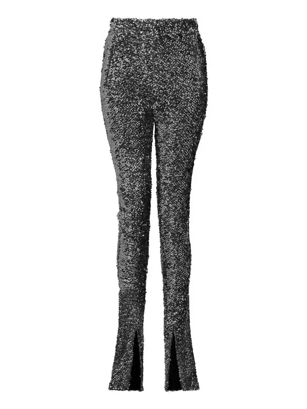 16Arlington Azra Sequin-embellished Trousers - Black
