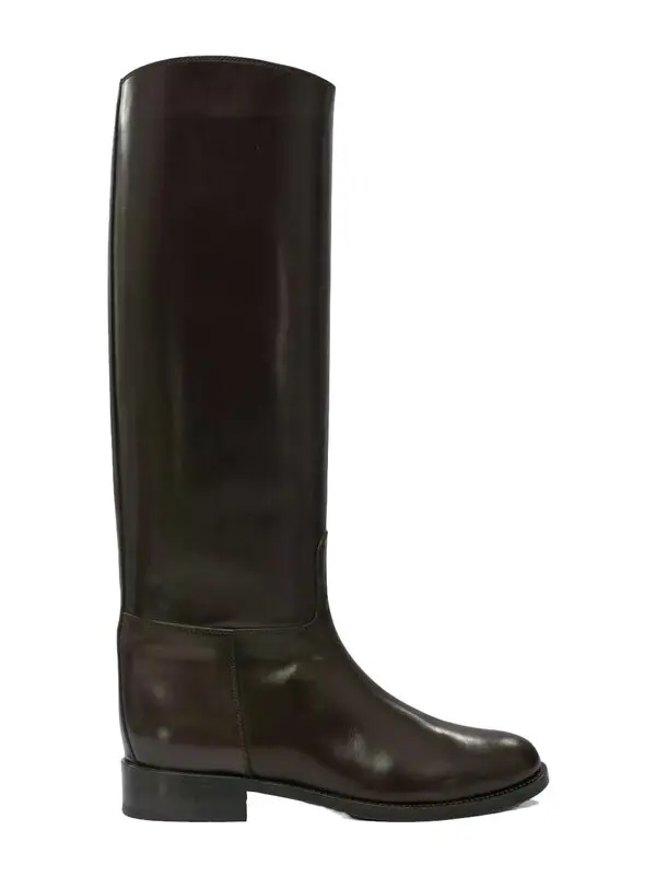 MARETTO Leather Knee-high Boots - Brown