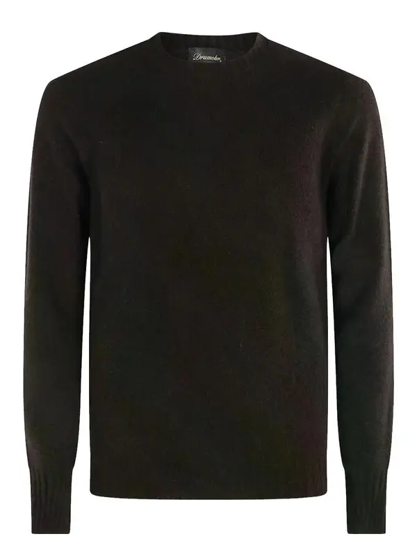 DRUMOHR Round-neck Cashmere Sweater - Brown