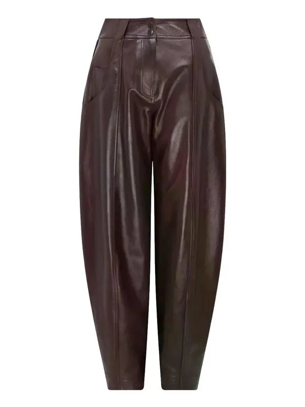 16Arlington Alcea Leather Trousers - Red
