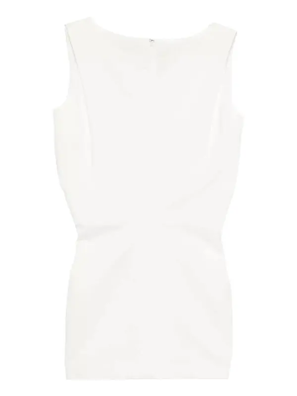 Khaite Sleeveless Mini Dress - Neutrals