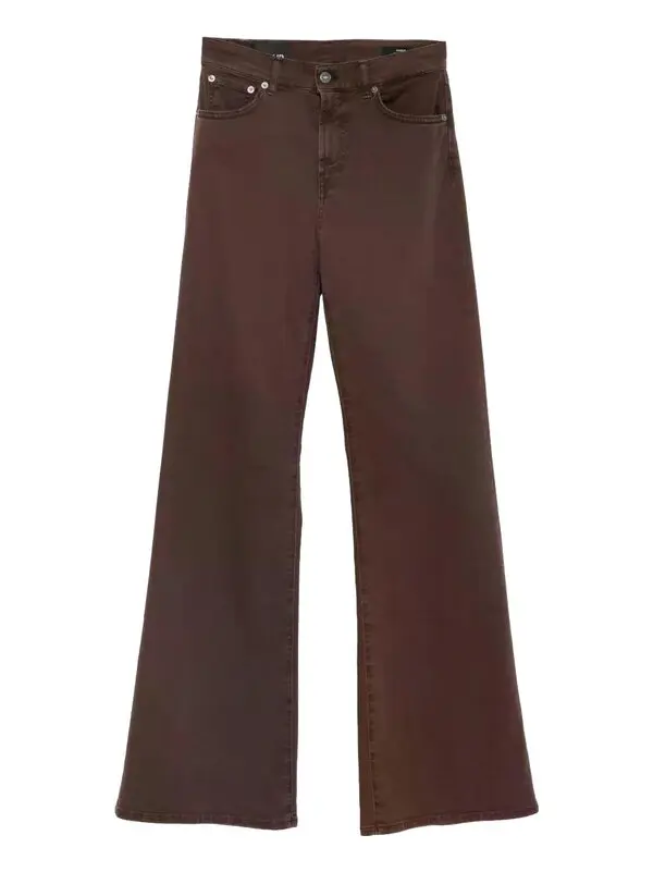 DONDUP Flared Trousers - Brown