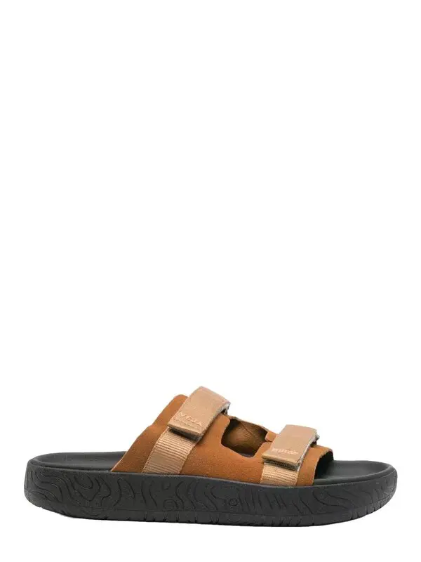 VEJA Double-strap Suede Sandals - Brown