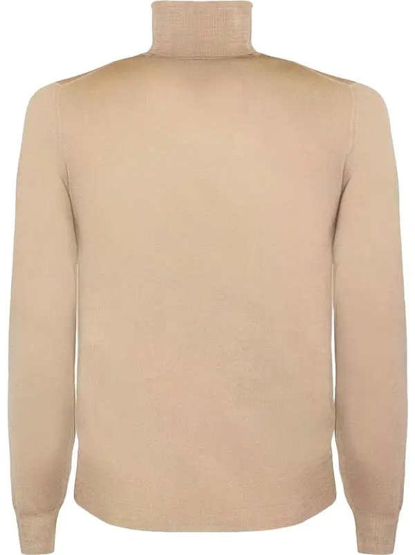 Fedeli High-neck Ribbed-trim Sweater - Neutrals