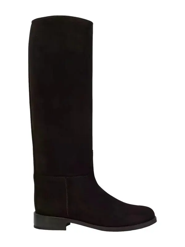 MARETTO Knee-high Suede Boots - Brown