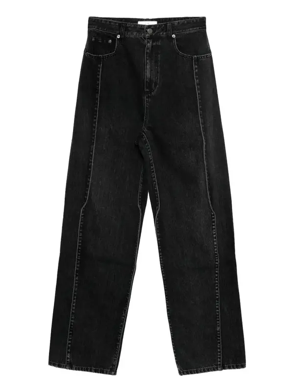 Tibi Seam-detailed Jeans - Black