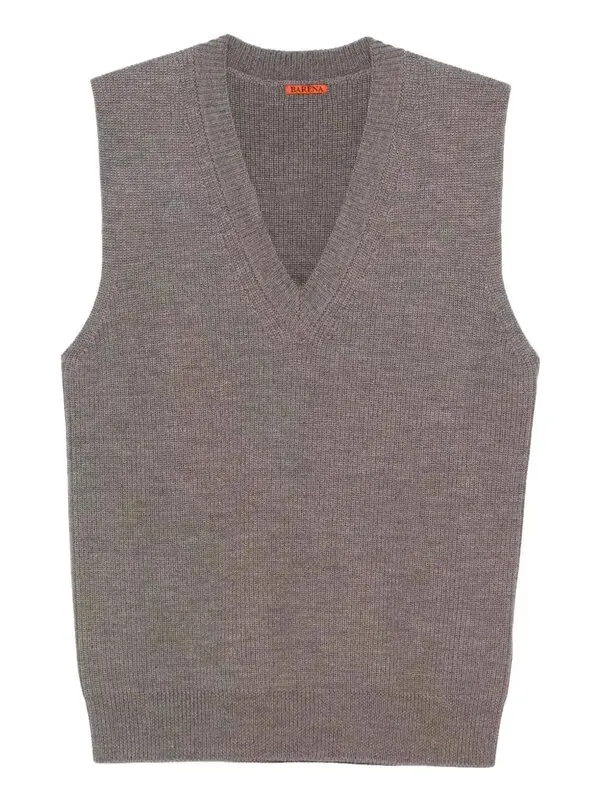 Barena Venezia Wool Sweater Vest - Brown