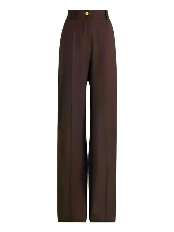 Patou High-waisted Trousers - Brown