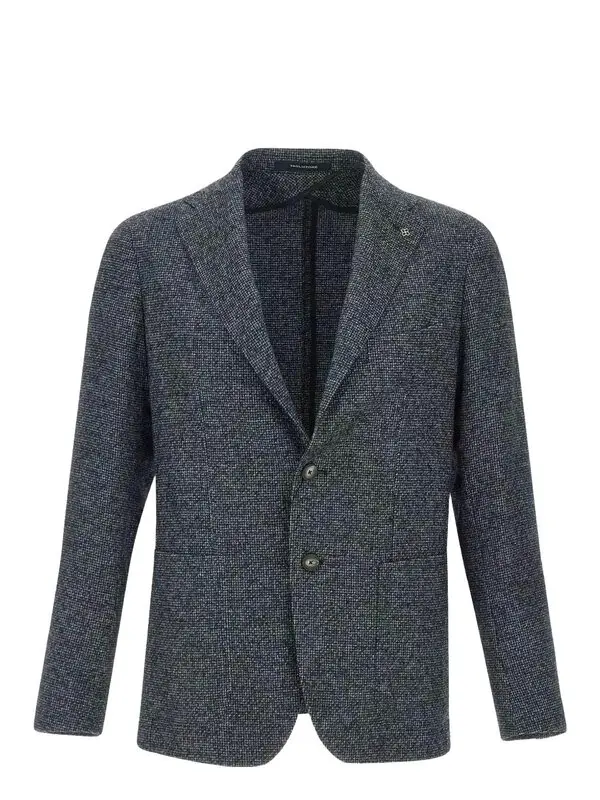 Tagliatore Textured Weave Blazer - Blue