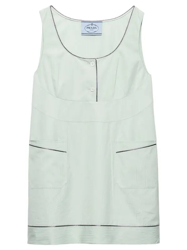 Prada Cotton Mini-dress - Green