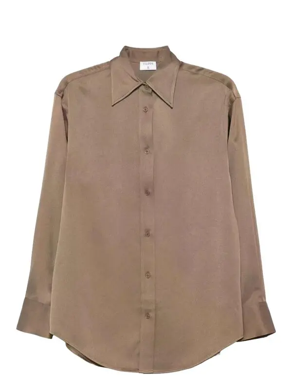 Filippa K Long-sleeve Shirt - Brown