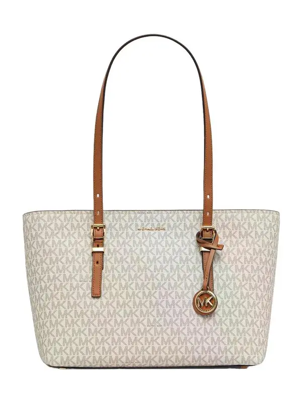 Michael Kors Quinn Monogram Tote - Neutrals
