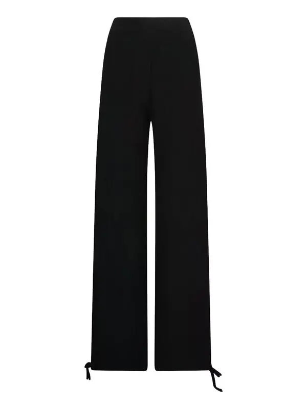 Max Mara Tie-fastening Trousers - Black