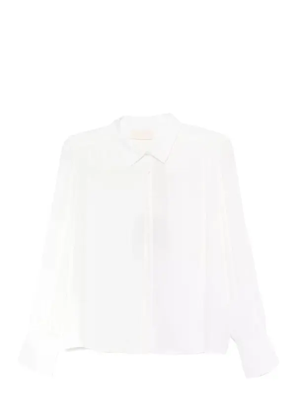 I BLUES Intesa Long-sleeve Collared Shirt - White