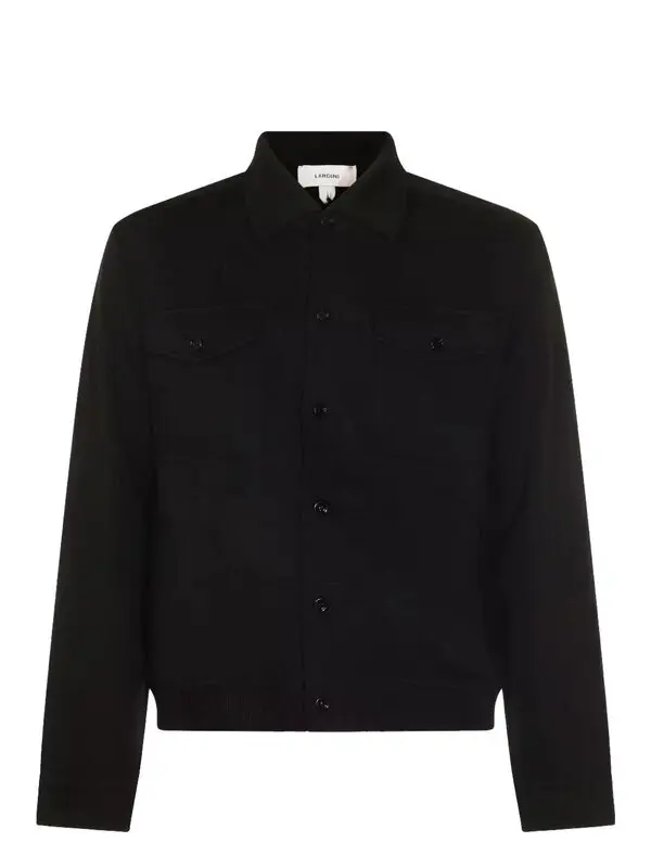 LARDINI Wool Jacket - Black