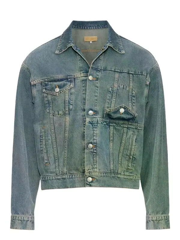 MAISON MARGIELA Flap-pocket Denim Jacket - Blue