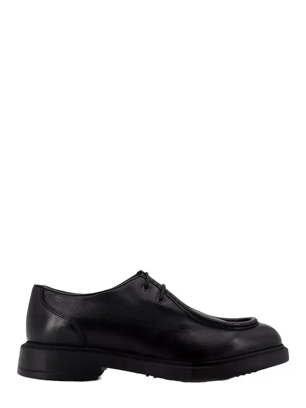 DOUCAL'S Leather Lace-up Shoes - Black