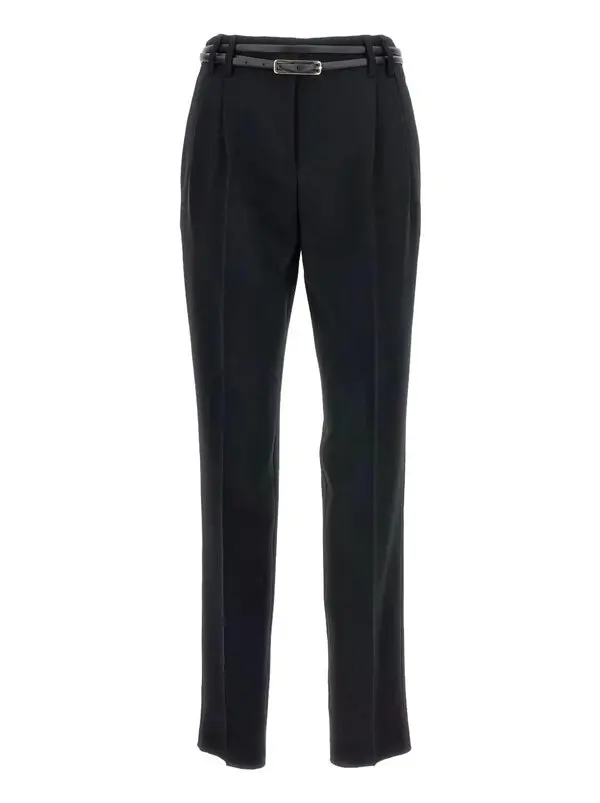 Max Mara Gisella Belted Trousers - Black