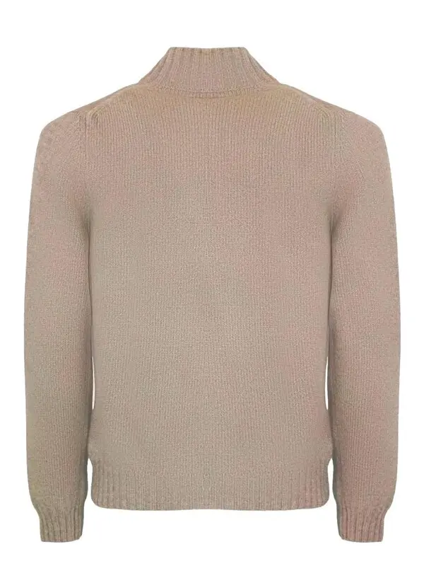Fedeli Ribbed-trim Wool-cashmere Blend Turtleneck Sweater - Neutrals