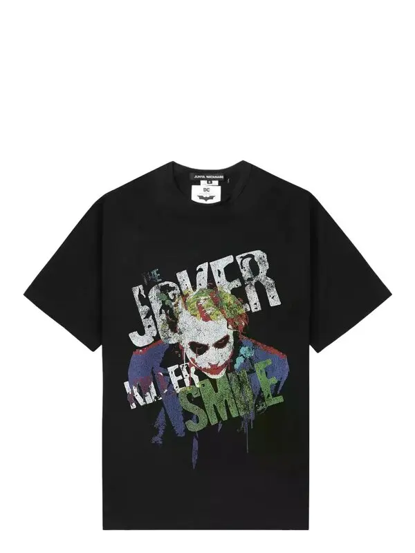 Junya Watanabe Graphic Cotton T-shirt - Black