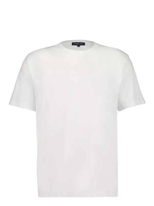 Frescobol Carioca Dinis Cotton-linen Blend Crew-neck T-shirt - White