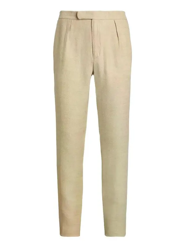 Ralph Lauren Purple Label Twill Trousers - Neutrals