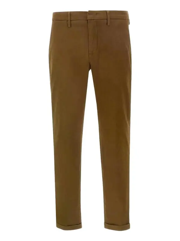 RE-HASH Woven Chino Trousers - Brown