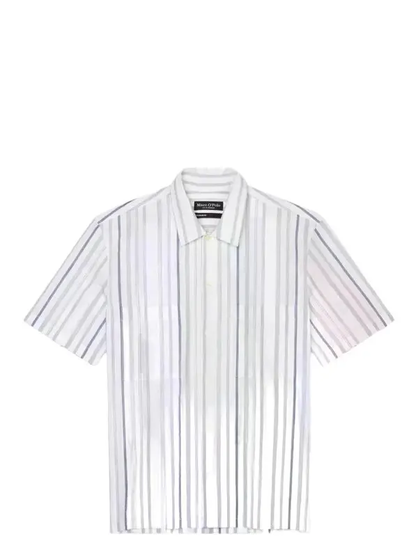 Marc O'polo Striped Short-sleeve Shirt - White