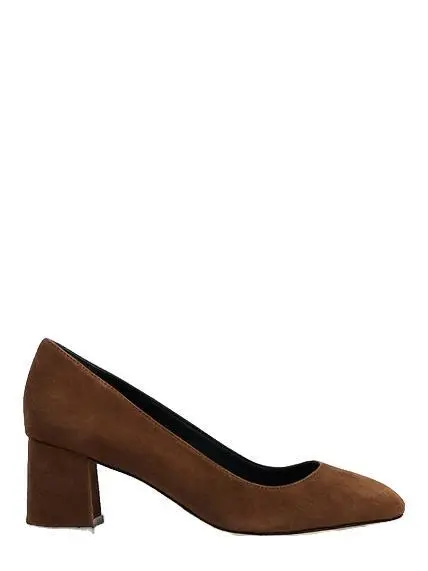 Marion Parke Block Heel Pump - Natural