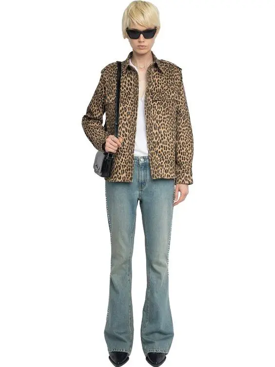 Zadig&Voltaire Taskam Leopard Print Shirt - Denim