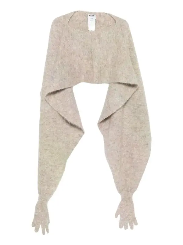 Moschino Brushed-finish Cape - Neutrals