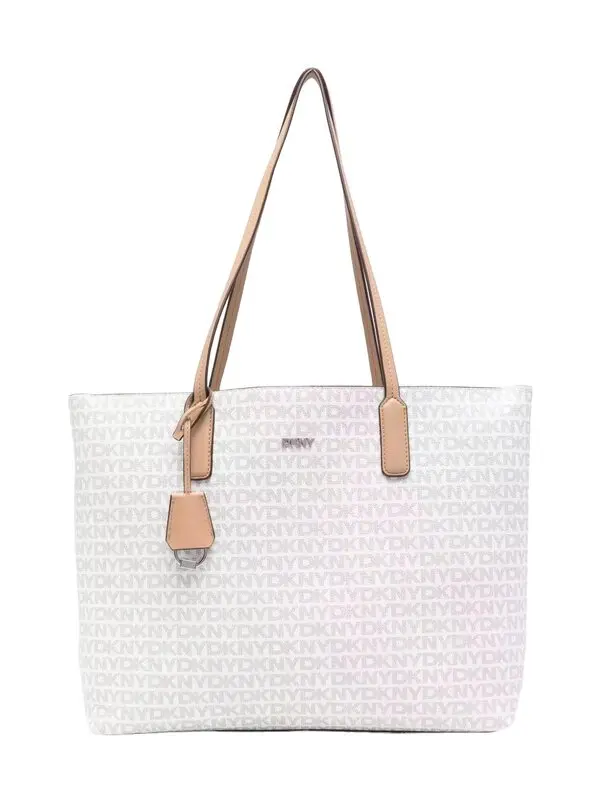 Dkny Logo-pattern Tote Bag - White