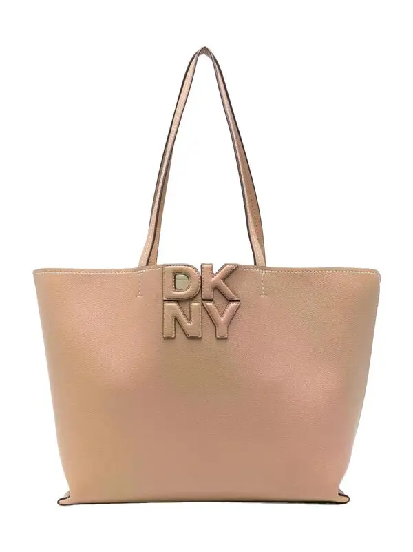 Dkny Logo-plaque Tote Bag - Neutrals