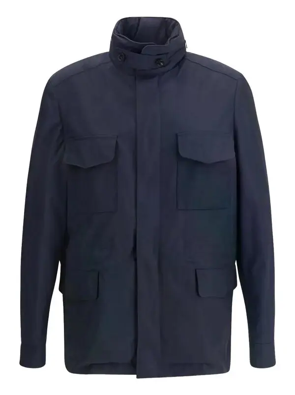 Loro Piana Flap-pockets Jacket - Blue