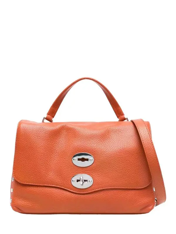 ZANELLATO Small Postina Stud-embellished Tote Bag - Orange