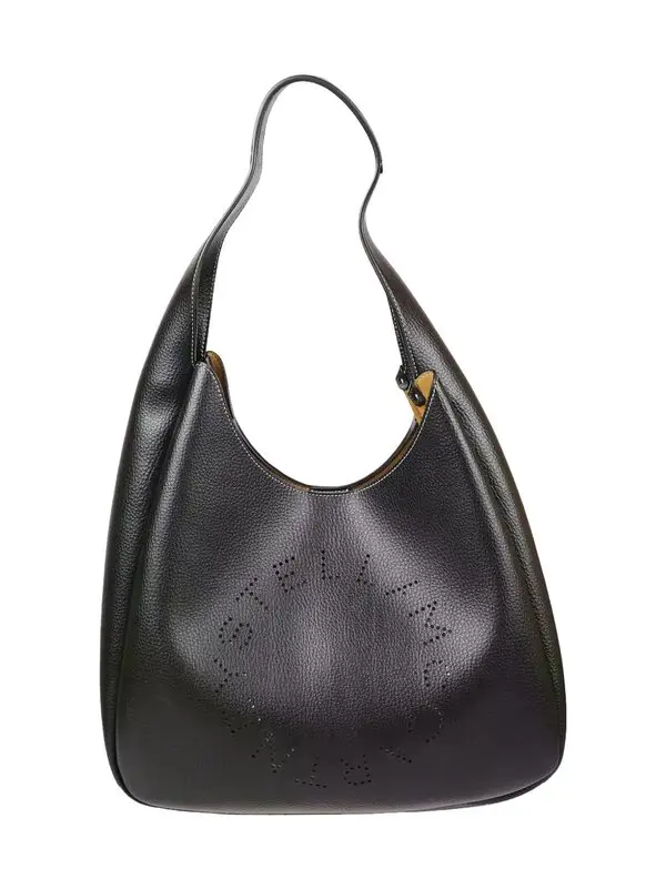 Stella McCartney Logo-cut Shoulder Bag - Black
