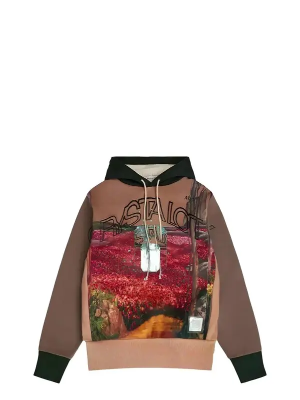 ADVISORY BOARD CRYSTALS Graphic-print Hoodie - Brown
