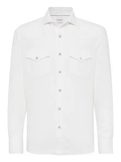 Brunello Cucinelli Easy Fit Shirt - Snow
