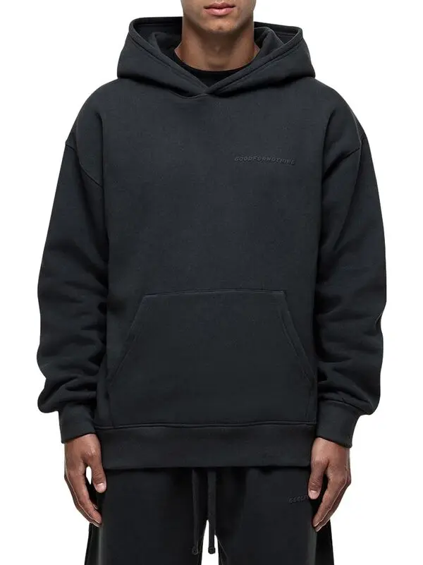 GOOD FOR NOTHING Oversized Hoodie - Black