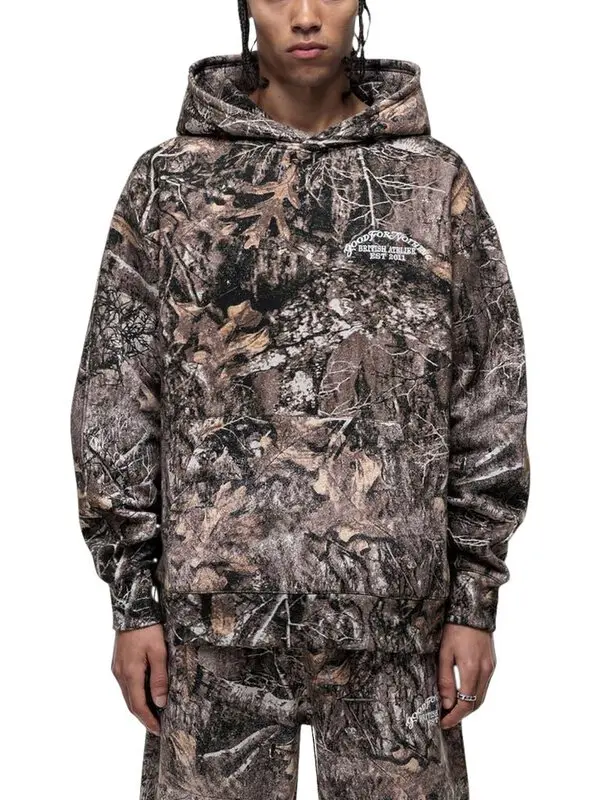 GOOD FOR NOTHING Woodland Print Hoodie - Camo