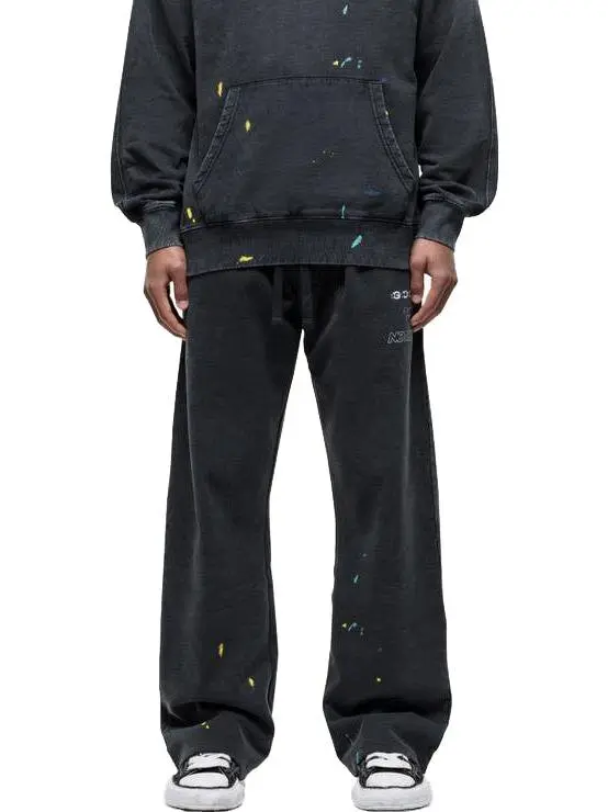 GOOD FOR NOTHING Nevada Paint Baggy Jogger - Black