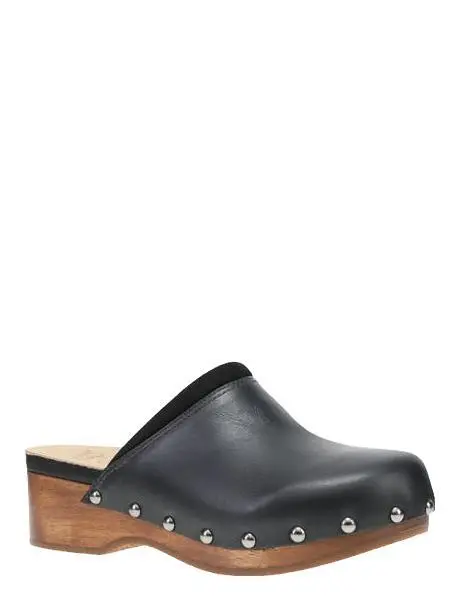 Dansko Andie Leather Platform Mule - Black Calf