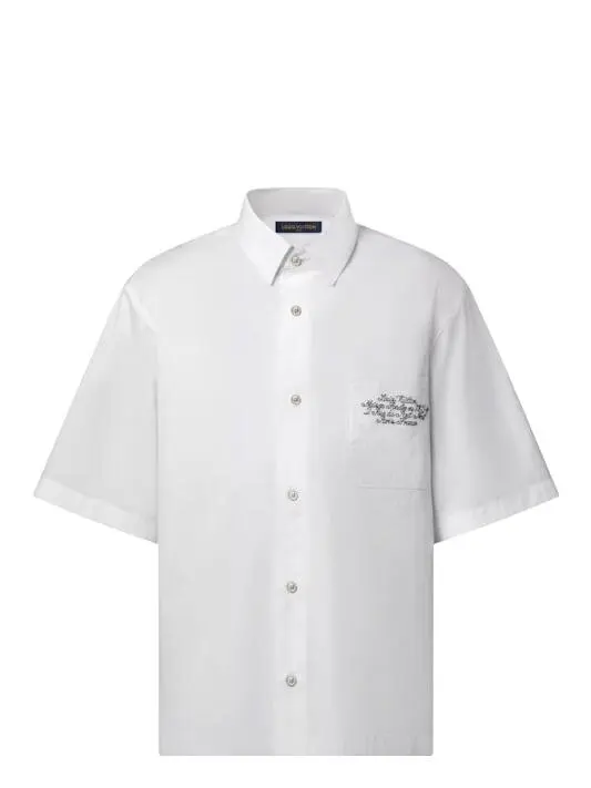 LOUIS VUITTON X Nigo Embellished Shortsleeved Shirt - White