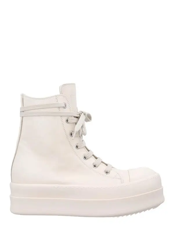 Rick Owens Mega Bumper High-top Sneakers - Milk