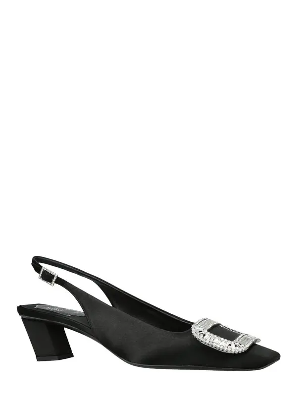 ROGER VIVIER Pilgrim Slingback Pumps - Black