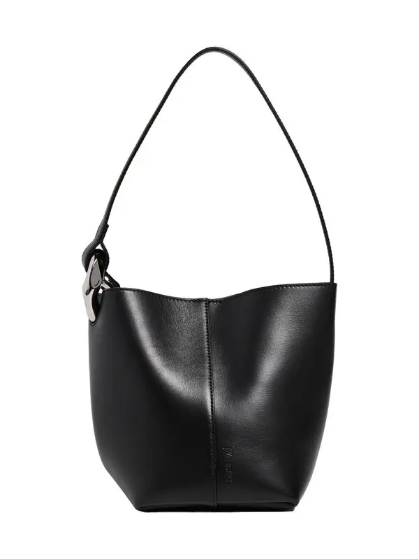 JW Anderson The Jwa Corner Small Bucket Bag - Black